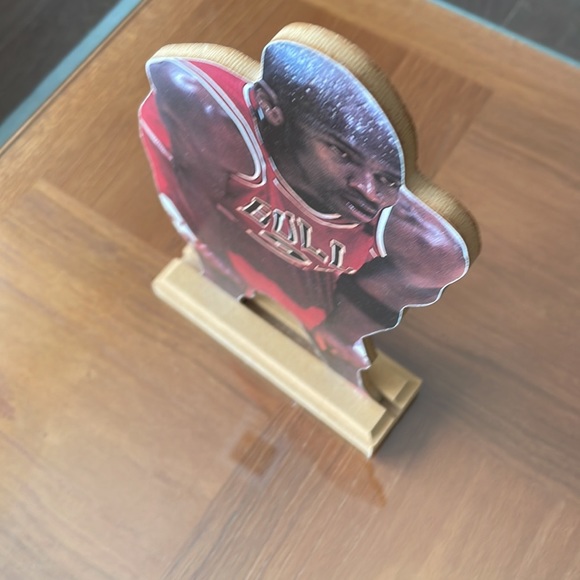 Other | Vintage Michael Jordan Wooden Table Top Stand | Poshmark